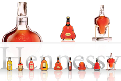 Super Premium Bottle Design for Hennessy Cognac - Curve Design